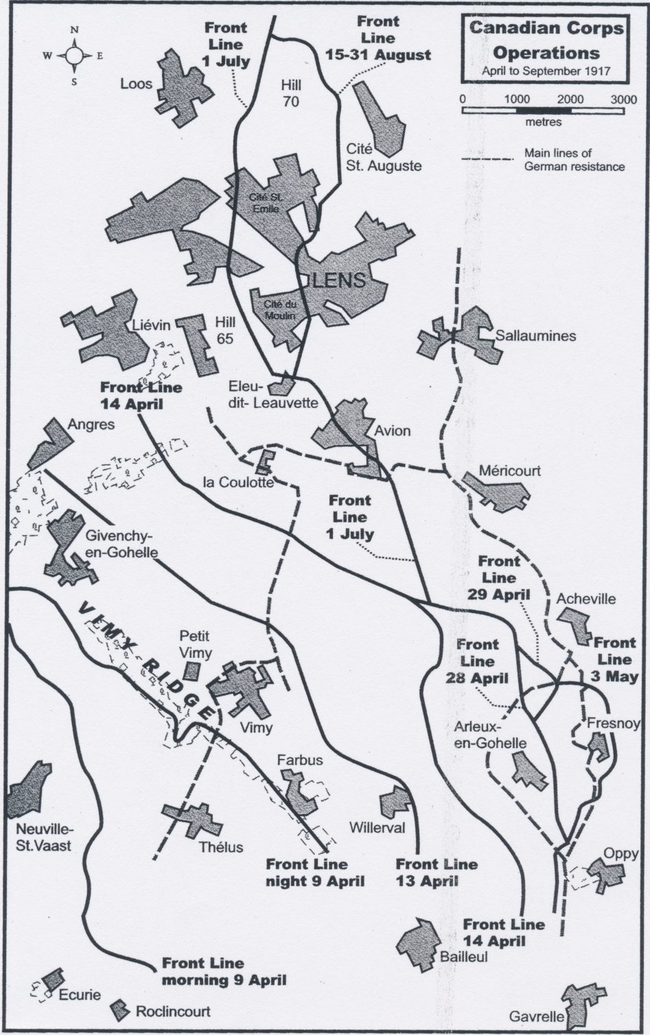Vimy Ridge - 1st Division at